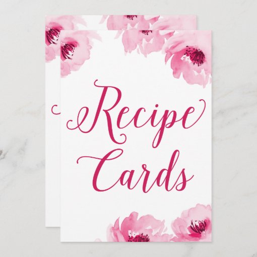 Recipe Cards Sign Print | Zazzle