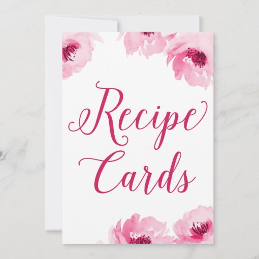 Recipe Cards Sign Print | Zazzle