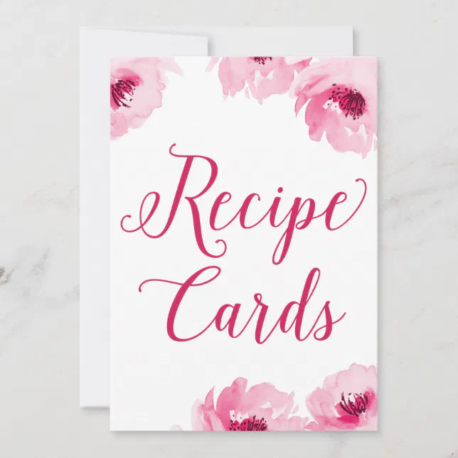 Recipe Cards Sign Print | Zazzle