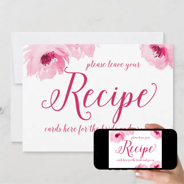Recipe Cards Sign Print | Zazzle