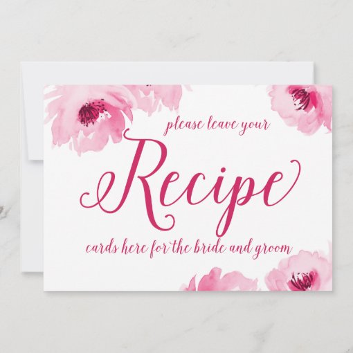 Recipe Cards Sign Print | Zazzle
