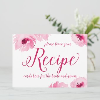 Recipe Cards Sign Print | Zazzle