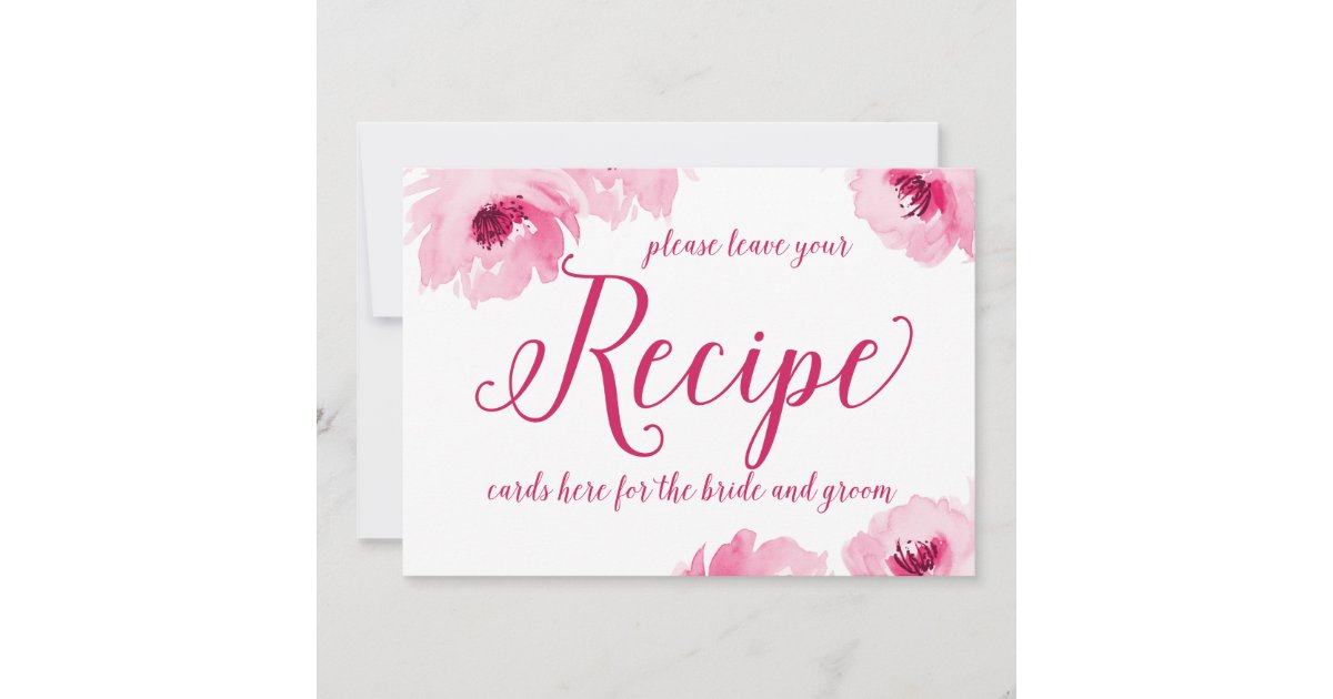 Recipe Cards Sign Print | Zazzle