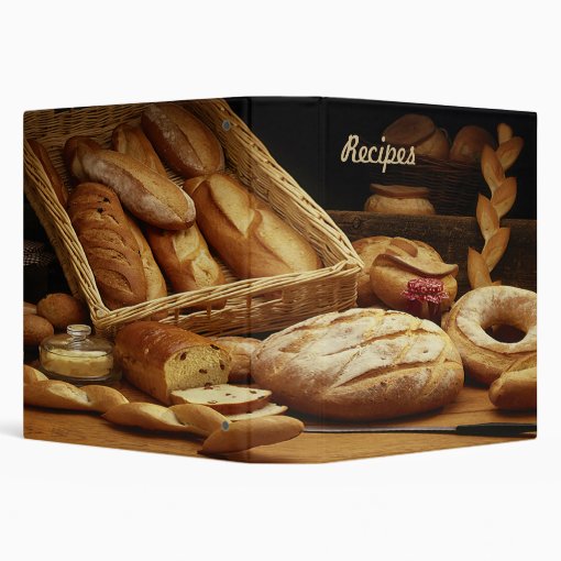 Recipe Cookbook Binder - Bread | Zazzle