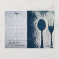 Recipe Kitchen Chef Food Dinner Destiny's Destiny Postcard | Zazzle