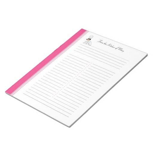 Recipe Notepad with Kitchen Art for Binders | Zazzle