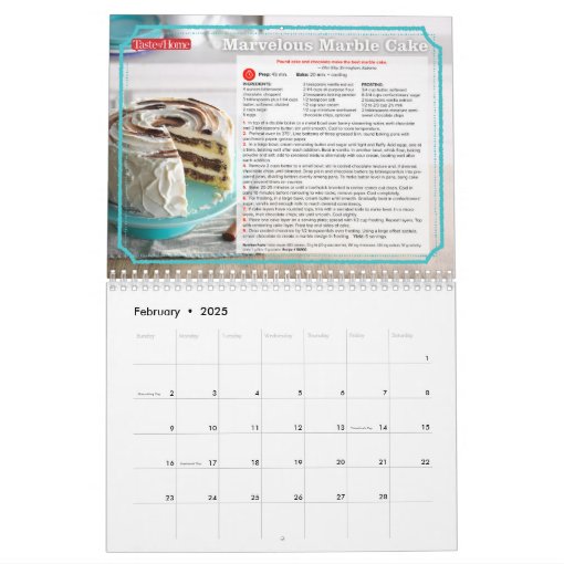 Recipe of the Month Calendar | Zazzle