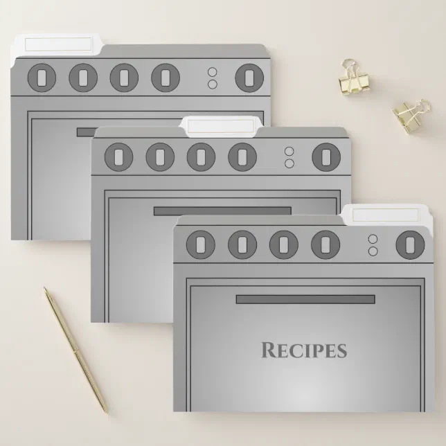 Recipe oven file folder | Zazzle