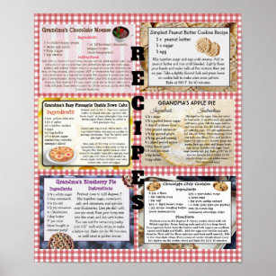 Recipe Posters & Photo Prints | Zazzle