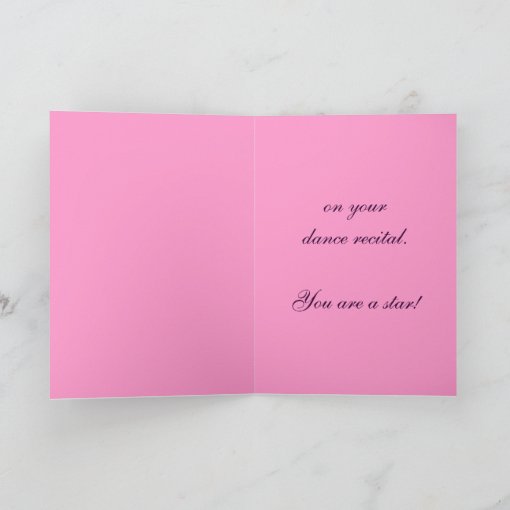 Recital Congratulations Name Customizable Card | Zazzle