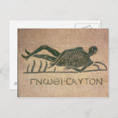 Reclining skeleton with the caption 'Know Postcard | Zazzle