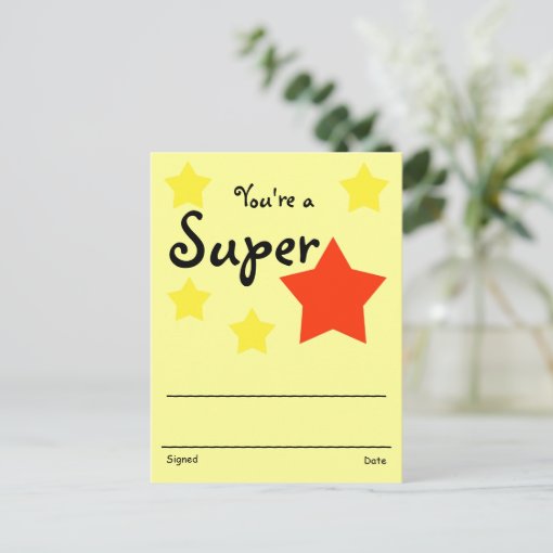 Recognition Award Postcard | Zazzle