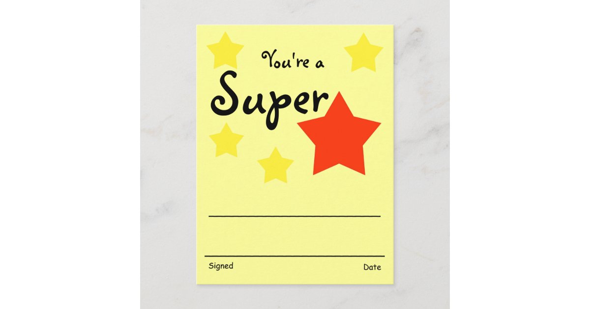 Recognition Award Postcard | Zazzle