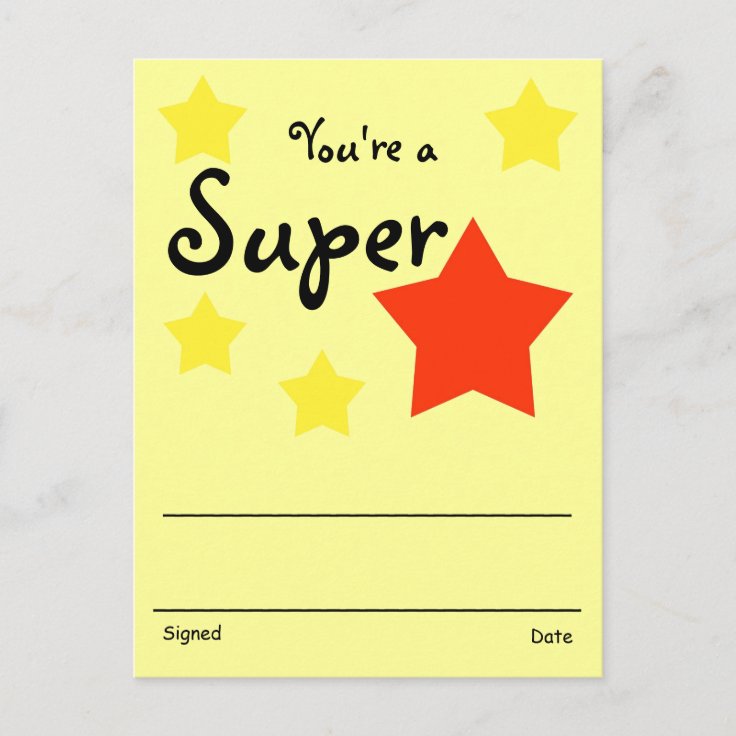 Recognition Award Postcard | Zazzle
