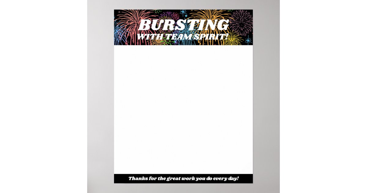 Recognition sticker employee award display poster | Zazzle