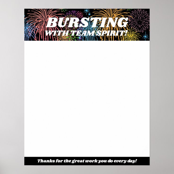 Recognition sticker employee award display poster | Zazzle