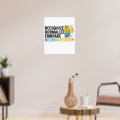Recognize Normalize Embrace Neurodiversity ADHD Poster | Zazzle