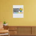 Recognize Normalize Embrace Neurodiversity ADHD Poster | Zazzle