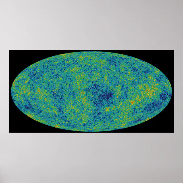 Recolored Planck CMBR Poster | Zazzle