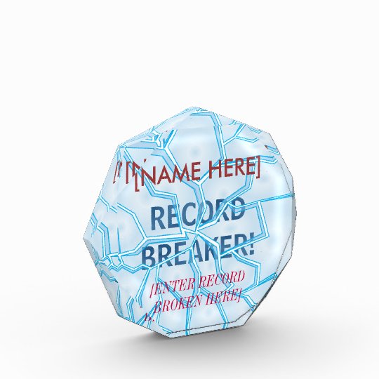 Record Breaker Award | Zazzle.com