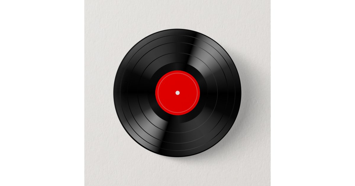 Record_LP Button | Zazzle