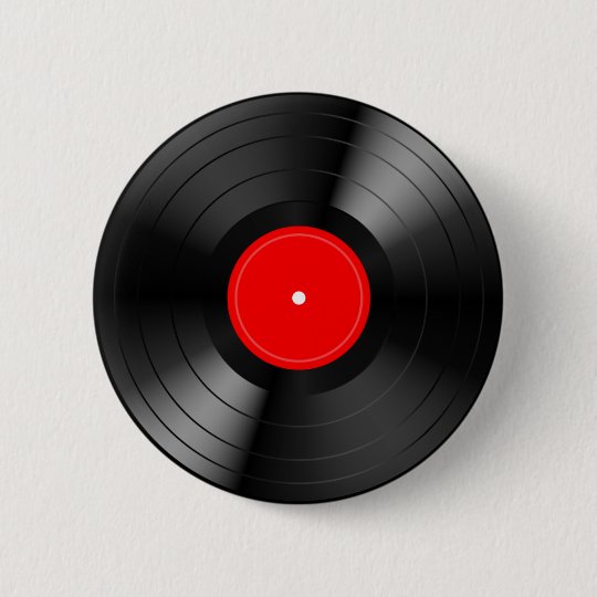 Record_LP Button | Zazzle.com