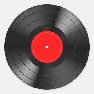 Vinyl Record Stickers | Zazzle