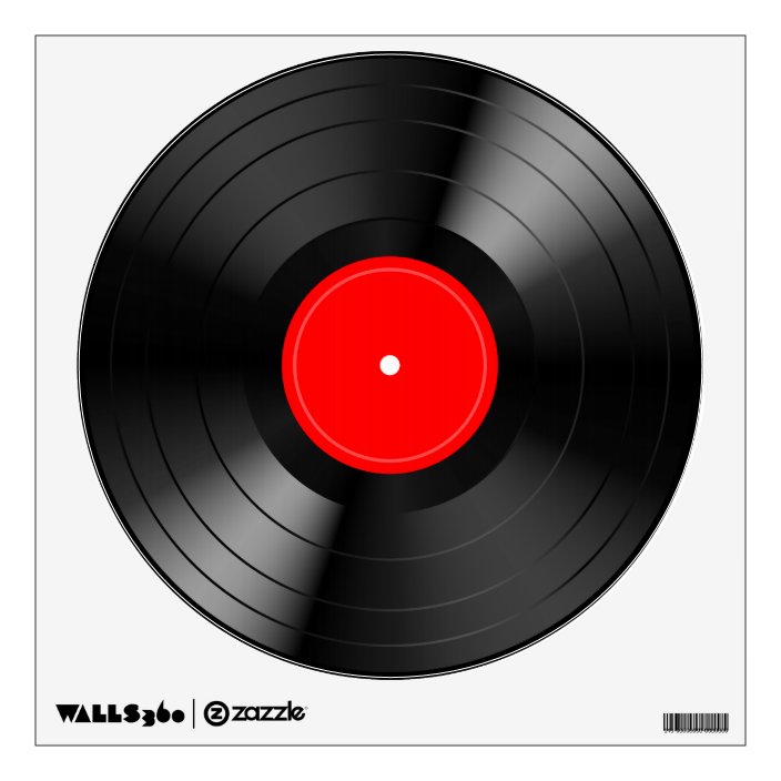 Record_LP Wall Sticker | Zazzle