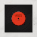 Record plate vinyl musical cover square business card | Zazzle