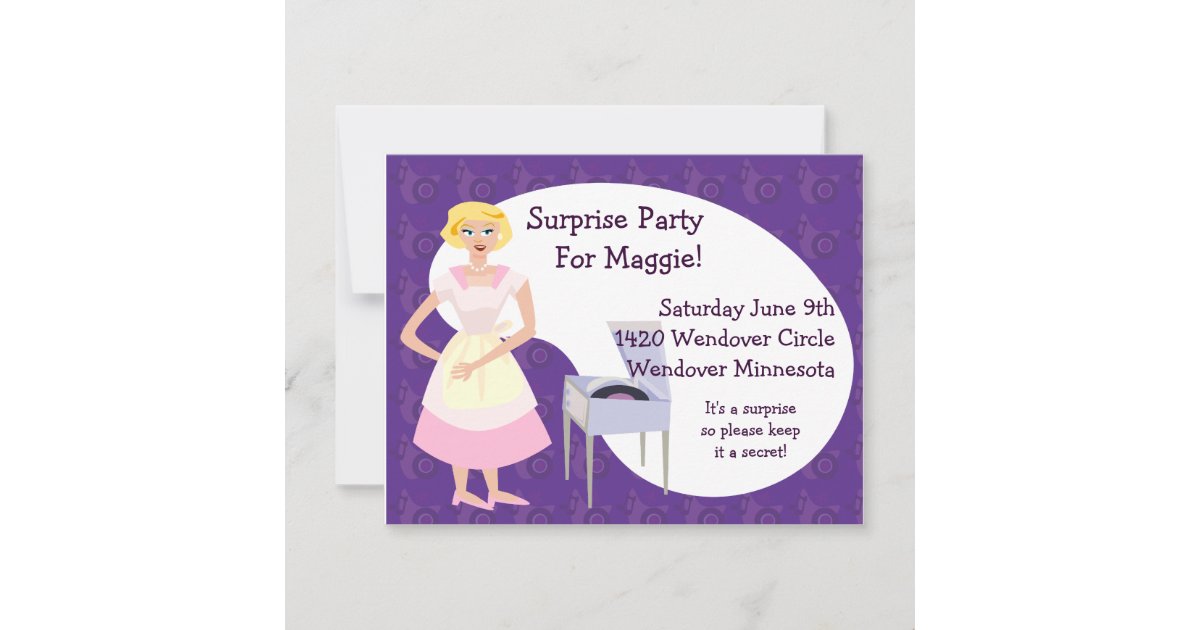 Record Player Party Invitation | Zazzle
