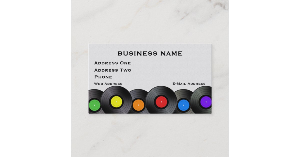 Recording- Music Business Card | Zazzle