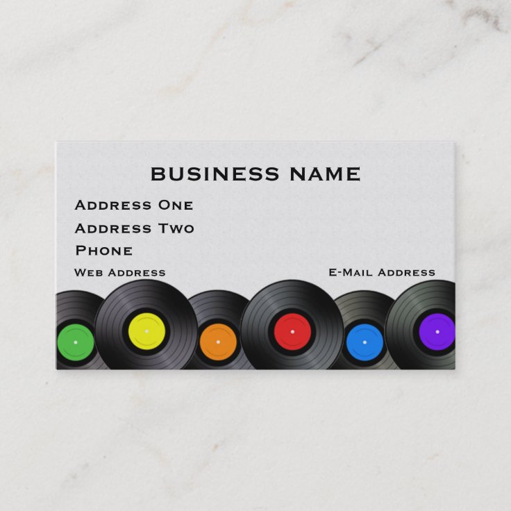 Recording- Music Business Card | Zazzle