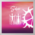 Records with Sami Pattern in Pink Poster | Zazzle