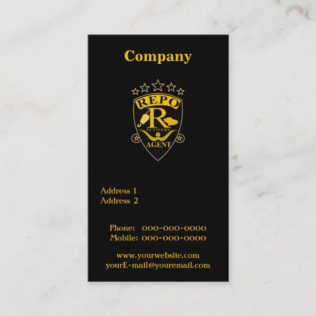 Recovery Agent Business Cards | Zazzle