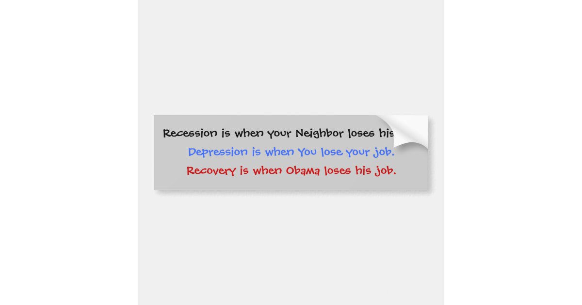 Recovery Bumper Sticker | Zazzle