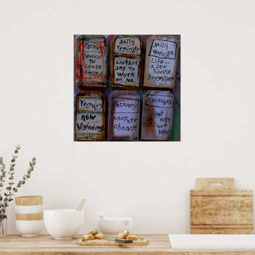 recovery collage poster | Zazzle