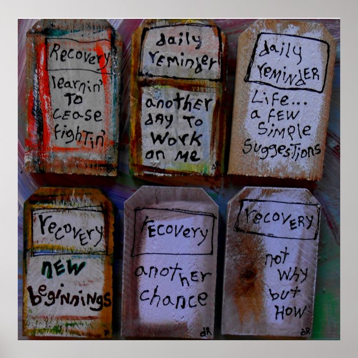 recovery collage poster | Zazzle.com