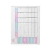 Recovery Encouragement Womens Sobriety Checklist Notepad | Zazzle