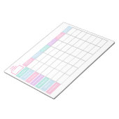 Recovery Encouragement Womens Sobriety Checklist Notepad | Zazzle