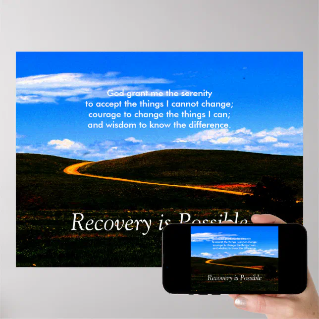 Recovery is Possible poster/Motivational Poster | Zazzle