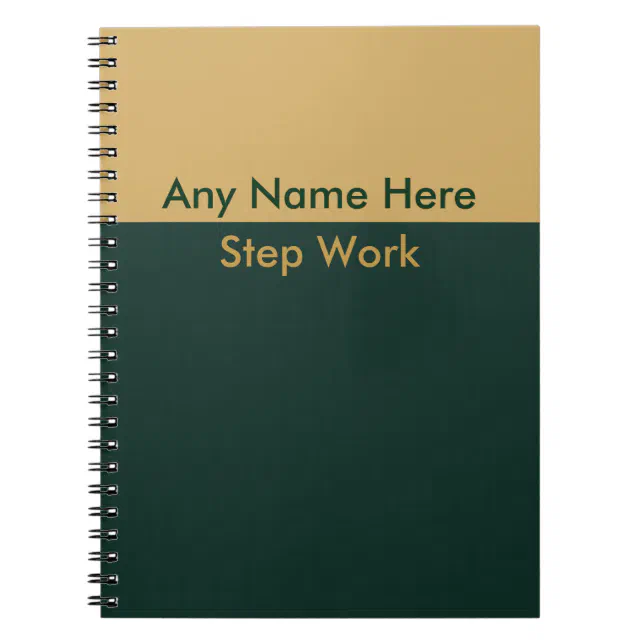 Recovery Journal Notebook NA AA Personalized Name | Zazzle