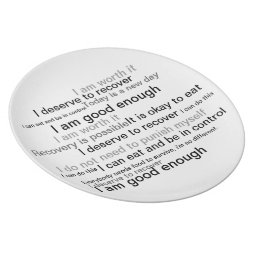 Recovery Plate Eating Disorders | Zazzle