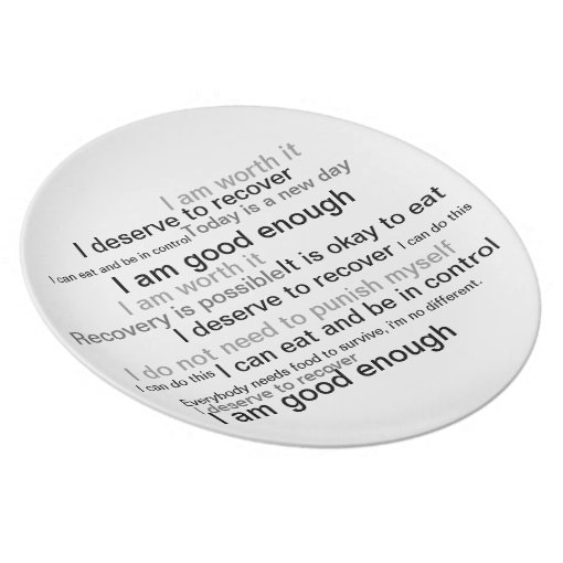 Recovery Plate Eating Disorders | Zazzle