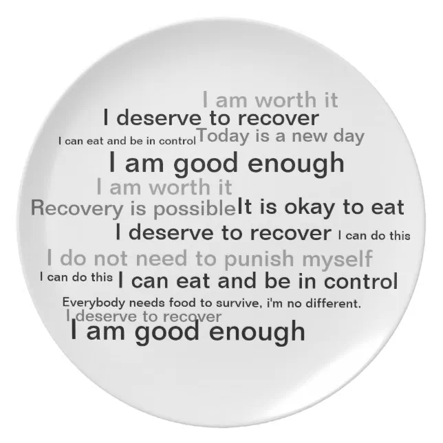 Recovery Plate Eating Disorders | Zazzle