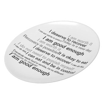 Recovery Plate Eating Disorders | Zazzle