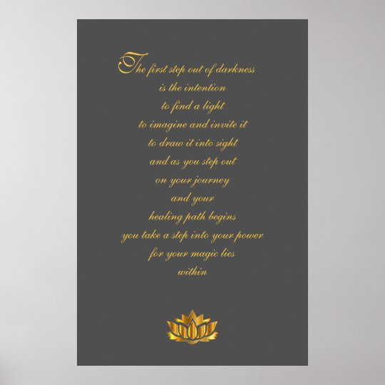 Recovery Poem Art Poster | Zazzle.com