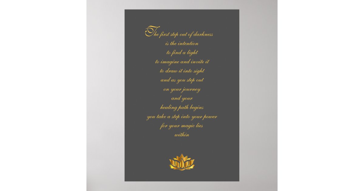 Recovery Poem Art Poster | Zazzle