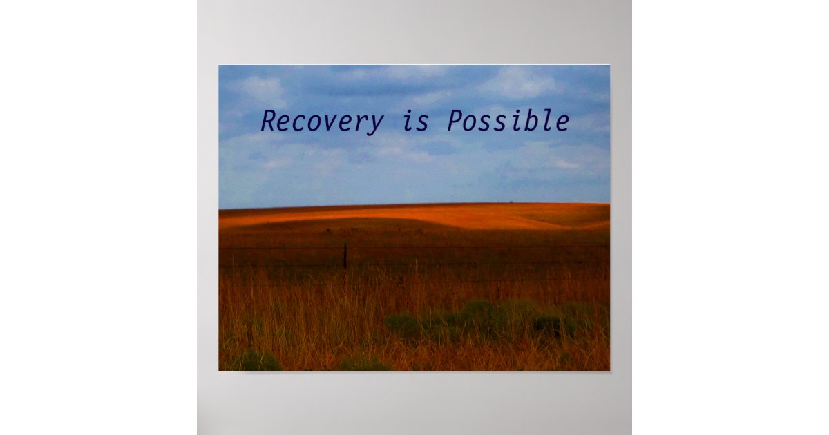 Recovery poster | Zazzle