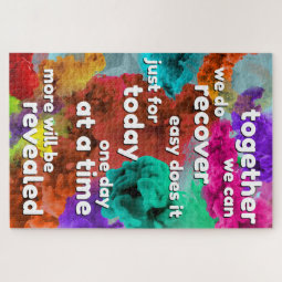 Recovery Slogan Puzzle | Zazzle