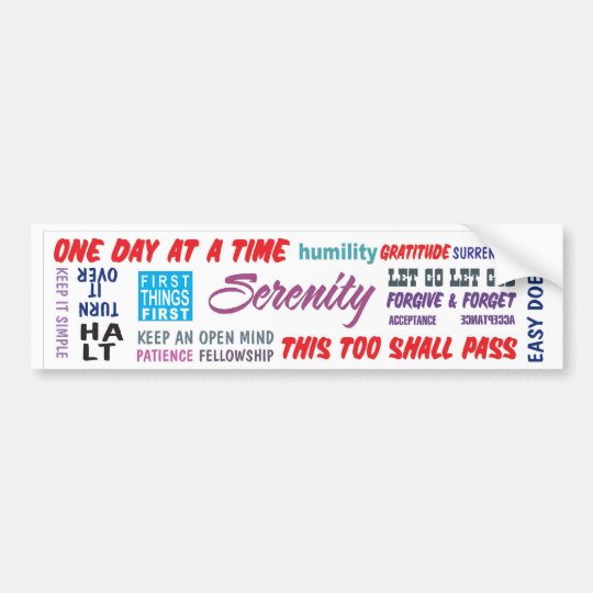 recovery slogans bumper sticker | Zazzle.com